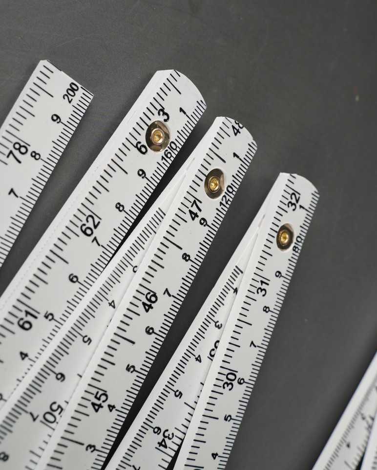 2 METRE LONG FOLDING RULER CARPENTERS METRIC IMPERIAL DIY RULE TOOL ...