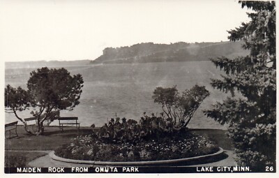 Scenic Overview of Maiden Rock in Lake City Minnesota Minn Postcard | eBay