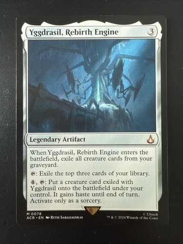 1 x Yggdrasil, Rebirth Engine #78 MTG ACR Assassin's Creed NM English ...