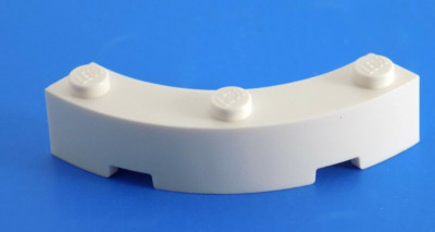 6 LEGO White Round Brick Corner 4 x 4 Studs on top (10644 15588) - 6 ...