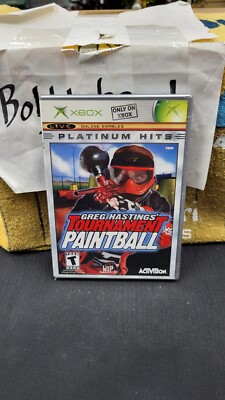 CIB GREG HASTING'S TOURNAMENT PAINTBALL MICROSOFT XBOX VIDEO GAME ...