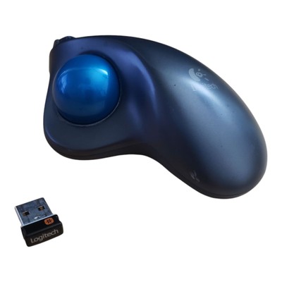 Logitech M570 Trackman Wireless Trackball Mouse with USB Receiver ...