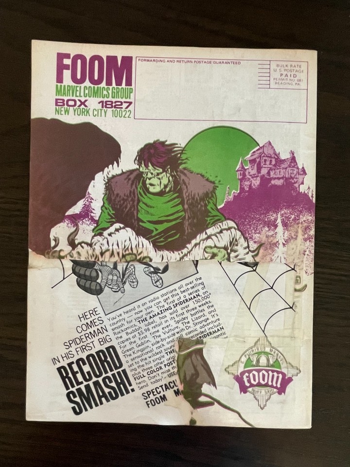 FOOM MAGAZINE #2 SUMMER 1973 MARVEL | eBay