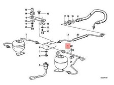 Genuine OE BMW 114 E3 Rear Self Levelling Suspension Tubing Pipe ...