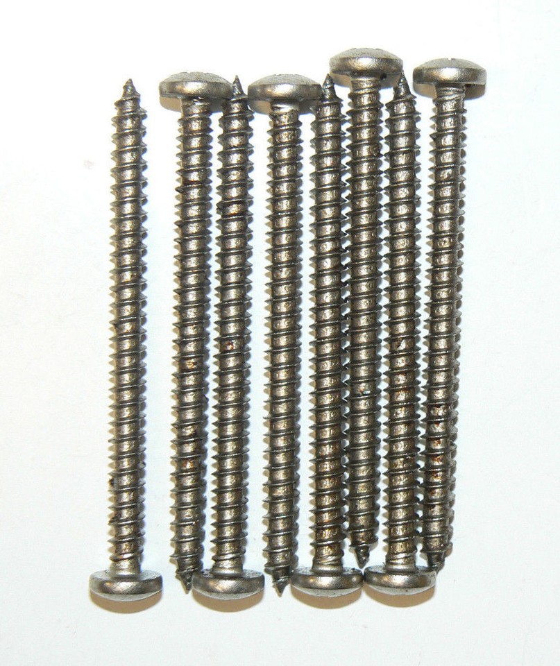 #10 x 2 1/2" Pan Head Phillips-Pin Security S/S Sheet Metal Screws - 20 ...