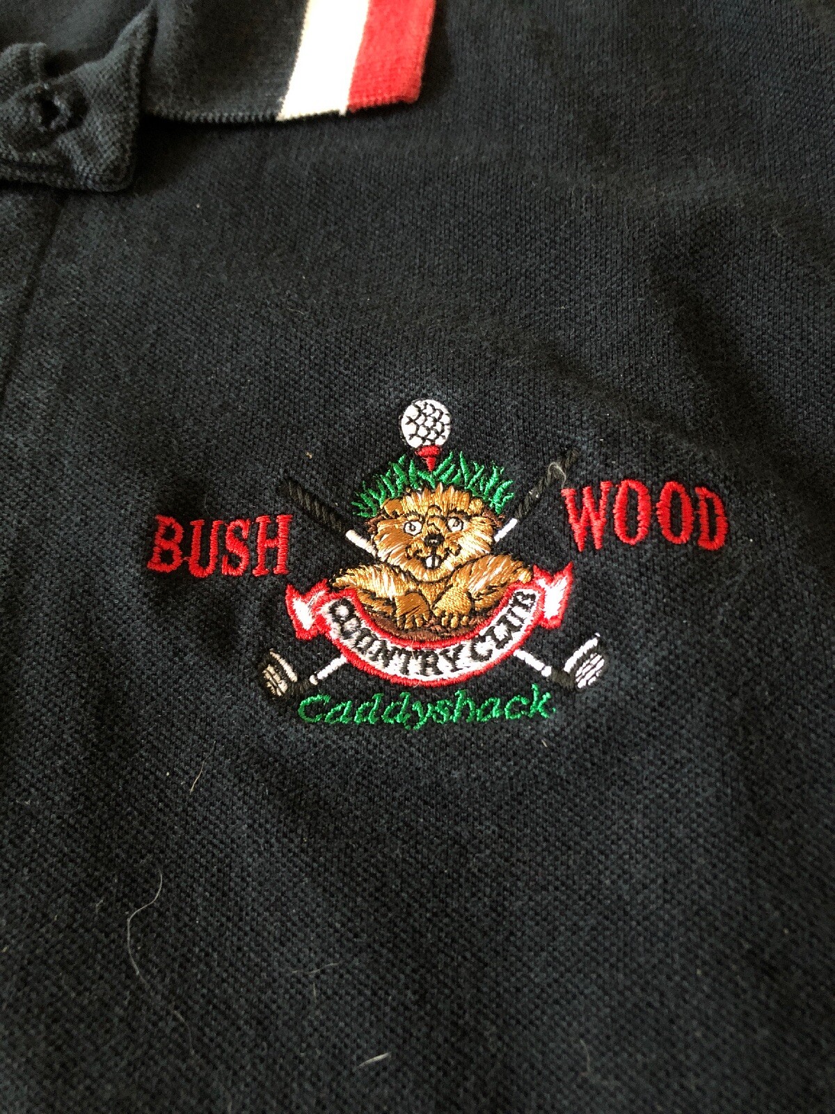 Vintage Caddyshack Bushwood Country Club Gopher Polo Large Shirt VTG | eBay