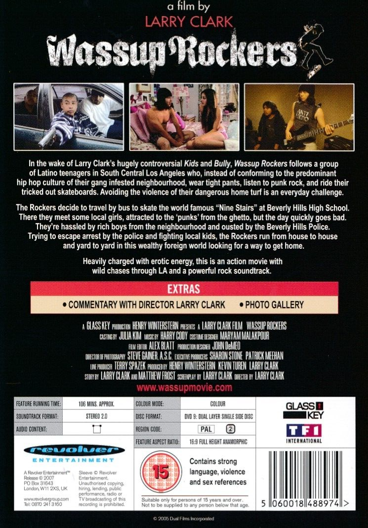 Wassup Rockers - A Film by Larry Clark - DVD - Brand New 5060018488974 ...