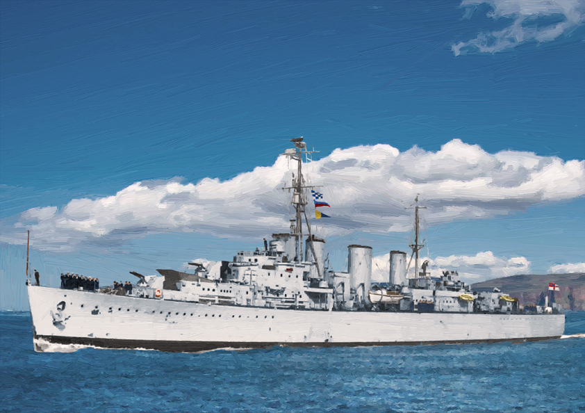 HMS WELSHMAN - LIMITED EDITION ART (25) | eBay