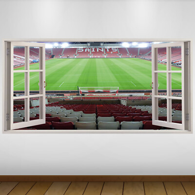 EXTRA LARGE Southampton FC Stadium Pitch Football Vinyl Wall Sticker ...