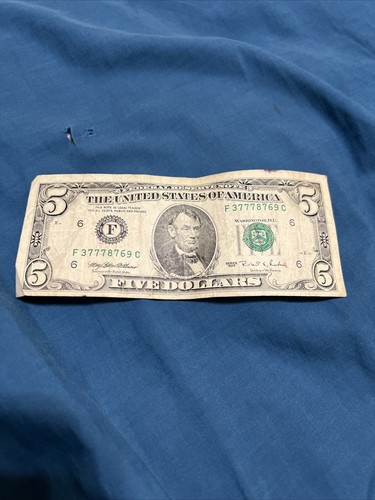 1995 5 Dollar Bill Small Face Circulated Atlanta F Series | eBay