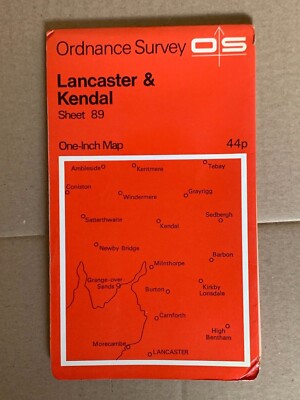 OS Ordnance Survey One Inch Map ,Lancaster & Kendal, sheet 89 | eBay UK