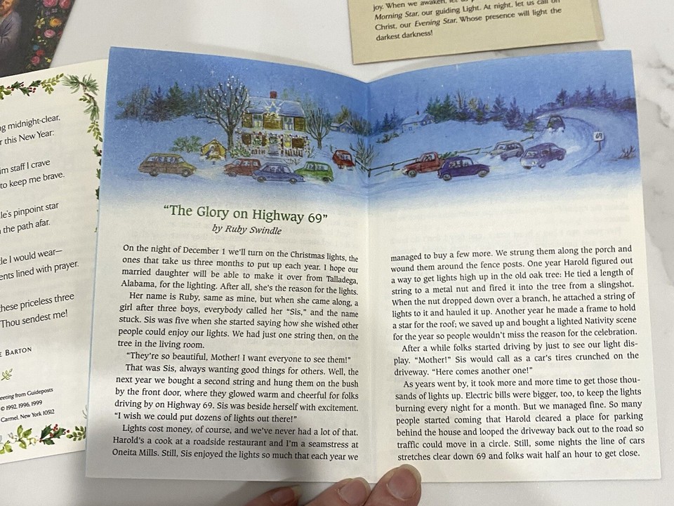 90s Christmas Greeting From Guideposts 4 Christmas Card Pamphlets | eBay