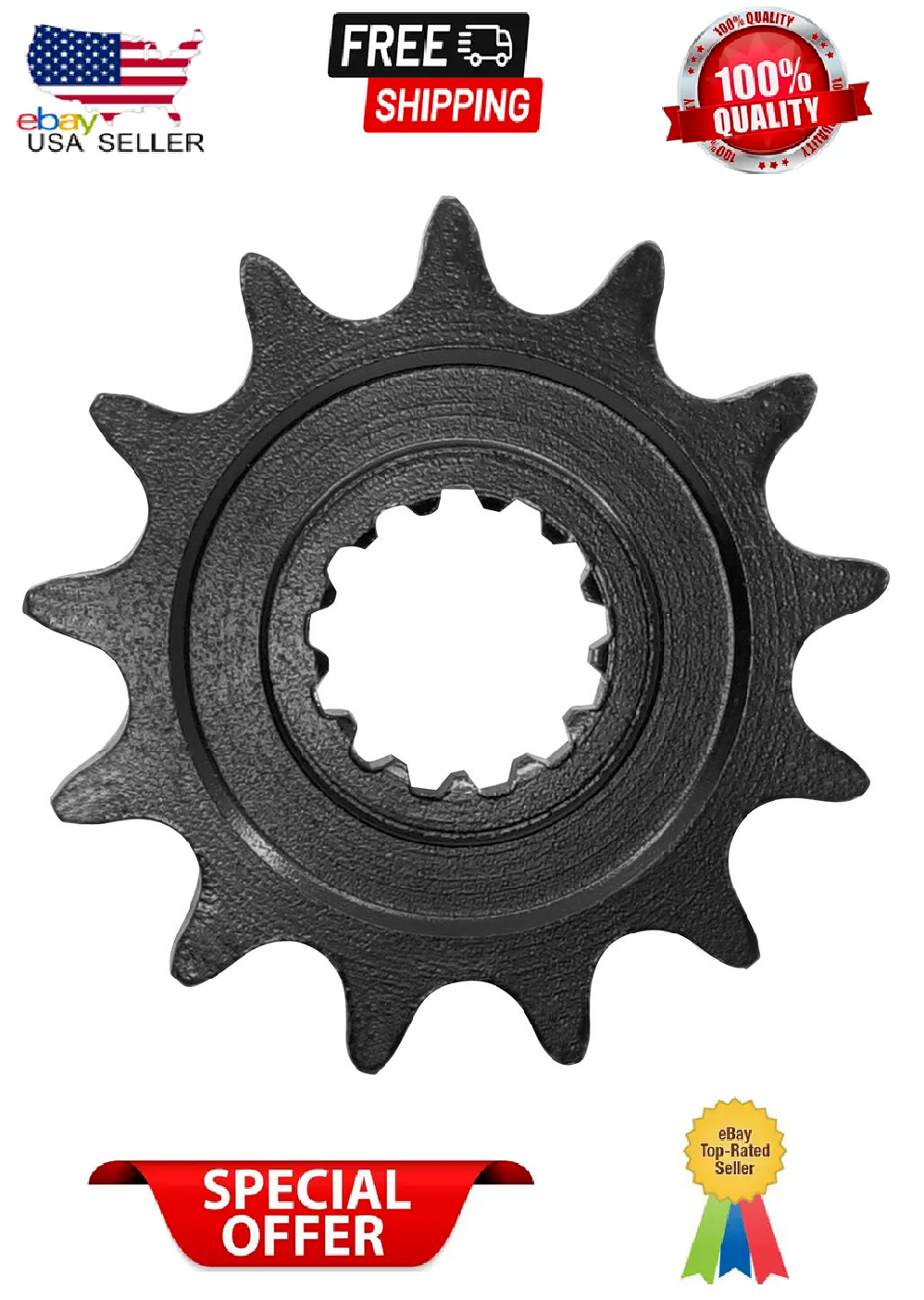 Front Drive Chain Sprocket for Kawasaki KX450 2019-2023/KX450F 2006 ...