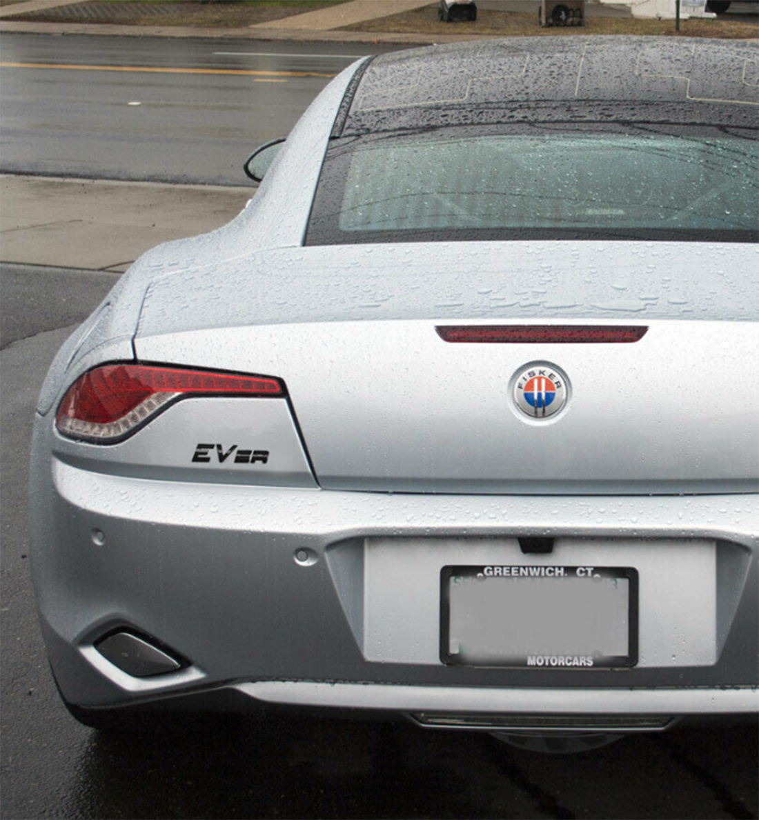 2 - BRAND NEW 3D Gloss Black Rear Trunk Badge Emblem fits Fisker KARMA ...