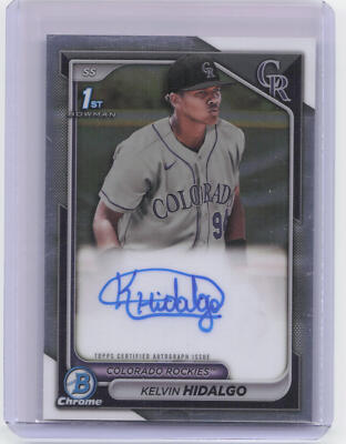 2024 Bowman Baseball #CPA-KHI Kevin Hidalgo 1st Chrome Prospect Auto | eBay
