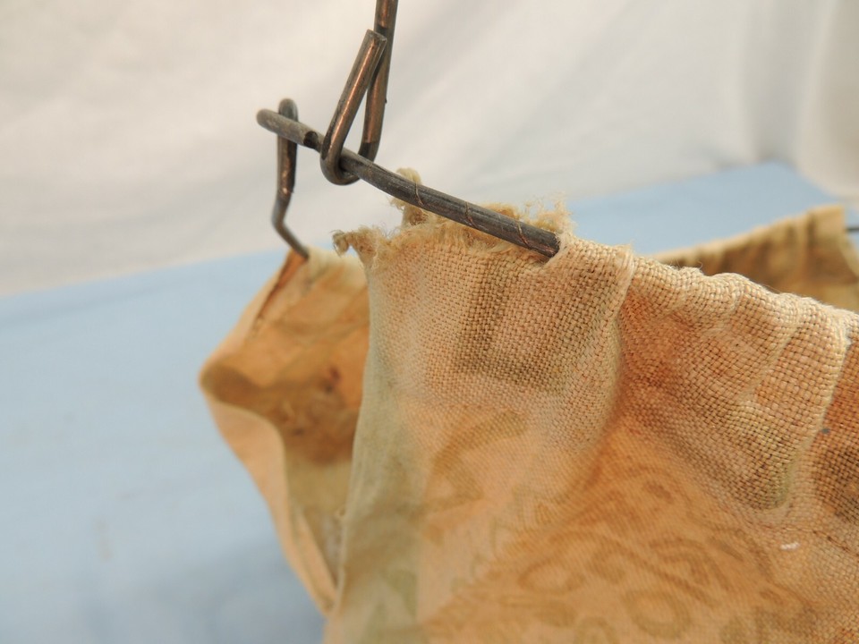 VINTAGE CLOTHES PIN BAG AND STRING LINE IN CLOTH HANGING BAG | eBay