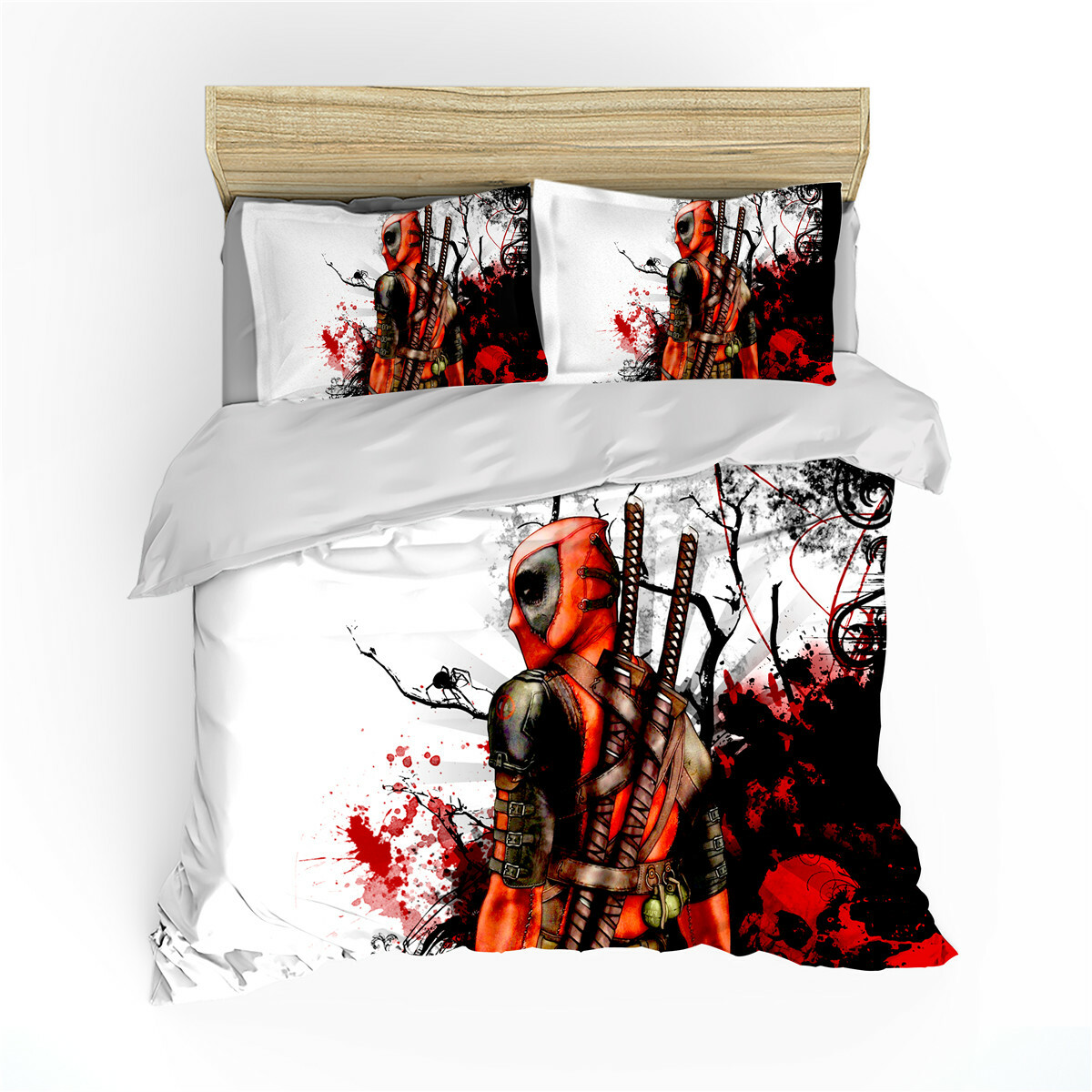 Single/Double/Queen/King/Super King Bed Quilt Duvet Doona Cover Set ...