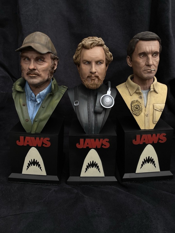 JAWS Chief Brody Resin Collectors Bust, 10.5in Tall, Handpainted ...