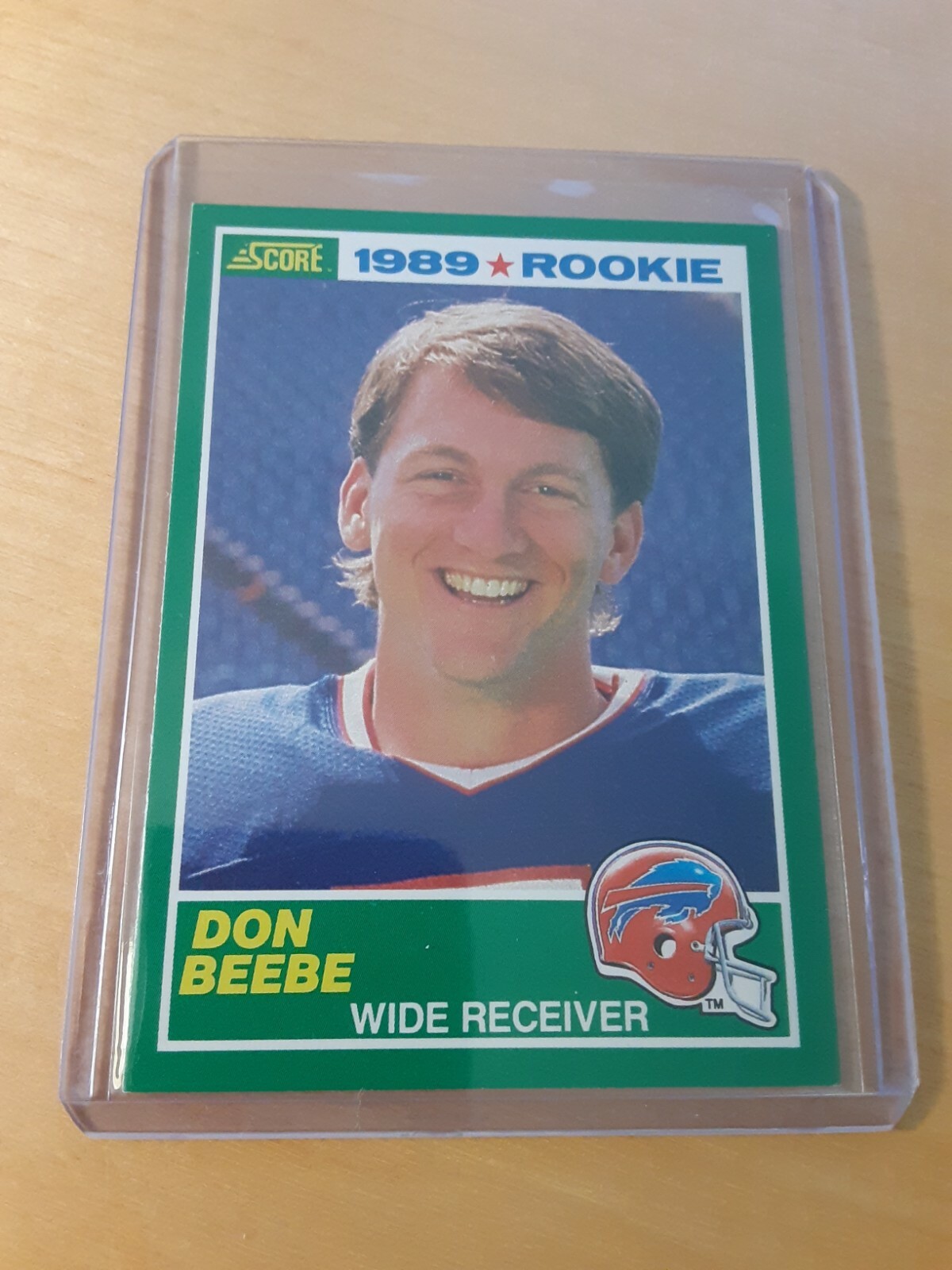 1989 Score #265 DON BEEBE Buffalo Bills (Rookie) Football Card, WR, KR ...