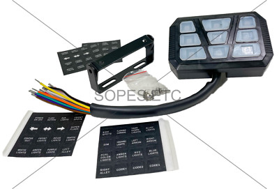 12V Button Gang Switch Box Controller Customizable Water and Dust ...