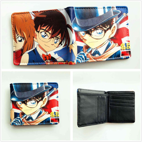 Multi Style Detective Conan Anime Wallet Mens Boys Free Tracking | eBay