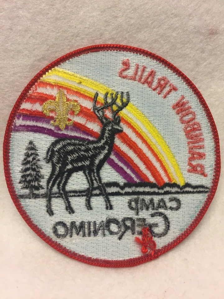 (rt3) Boy Scouts - Rainbow Trails - Camp Geronimo 4" patch | eBay