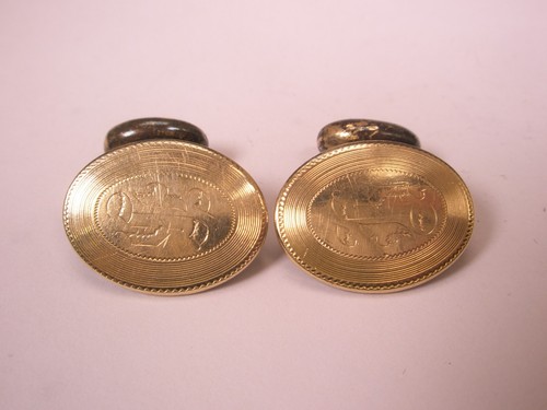 E Monogram Initials Letter Old English Font Gold Plated Vintage Cuff ...