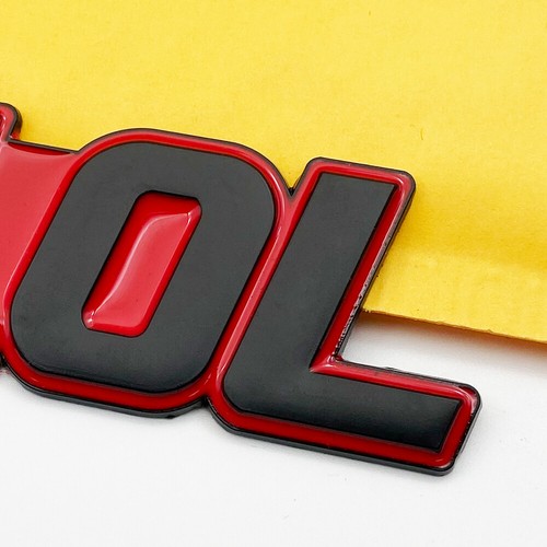 2x Black & Red 5.0L Engine Metal Logo Emblem Fender Trunk V6 V8 Sports ...