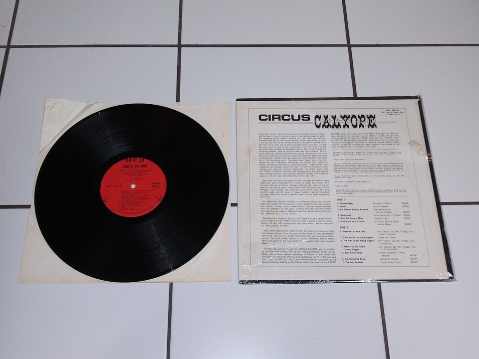 Circus Calyope - Gay 90`s Village - #5174 - Vinyl Record LP - Vintage ...