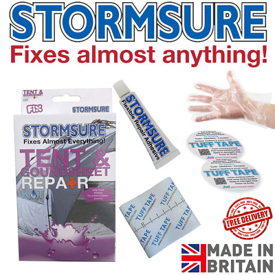 Stormsure Tent Awning & Groundsheet Repair Kit inflatables waterproof ...