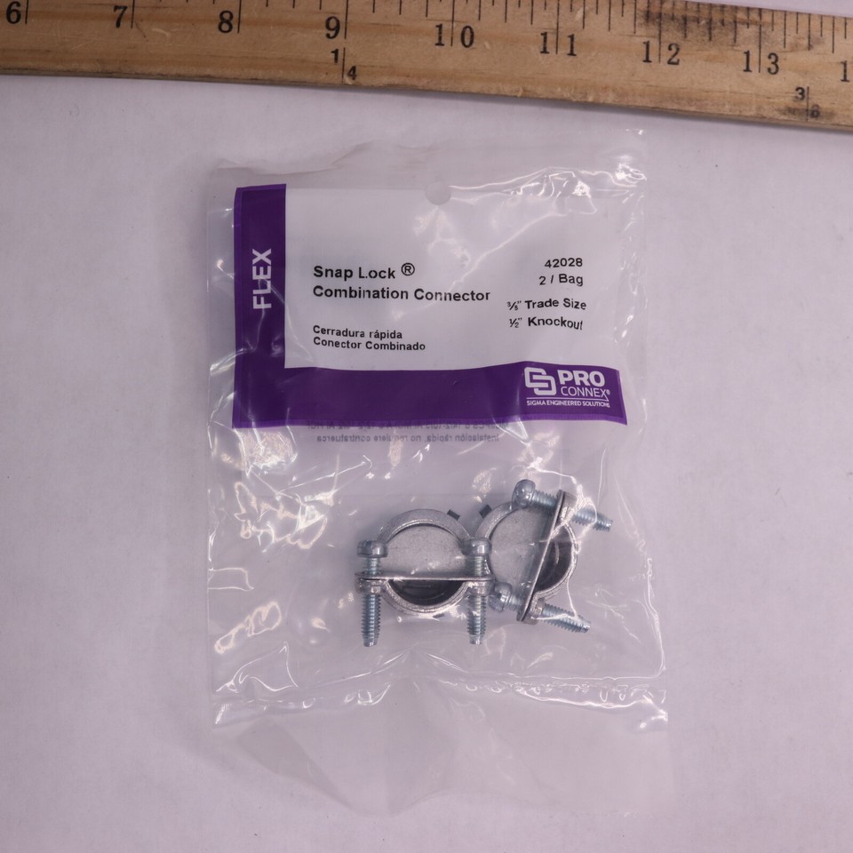 (2-Pk) Pro Connex Combination Connector Conduit Fitting 3/8" 42028 | eBay