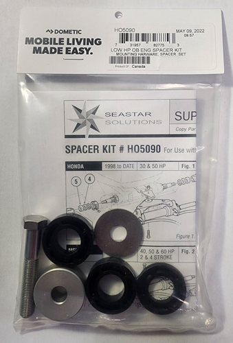 Seastar HO5090 Hydraulic Steering Cylinder Spacer Kit HC5345-3 HC5348-3 ...