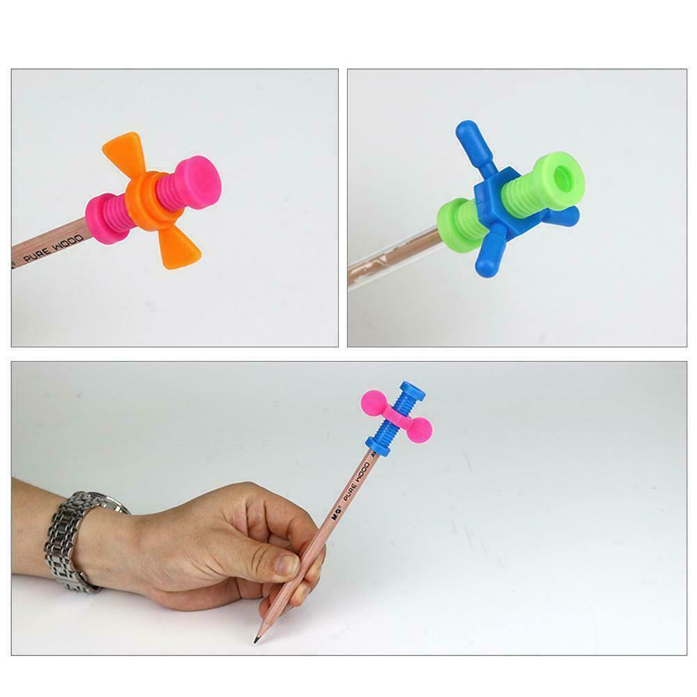 4Pcs Toys Fidget Pencil Topper Spinner Kids Adult Decompression Toys ...