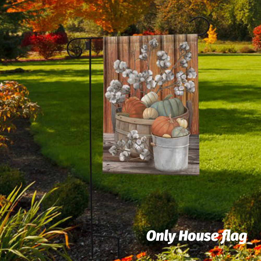 Double Sided Yard Garden Flag Rustic Home Decor Outdoor Hanging Autumn ...