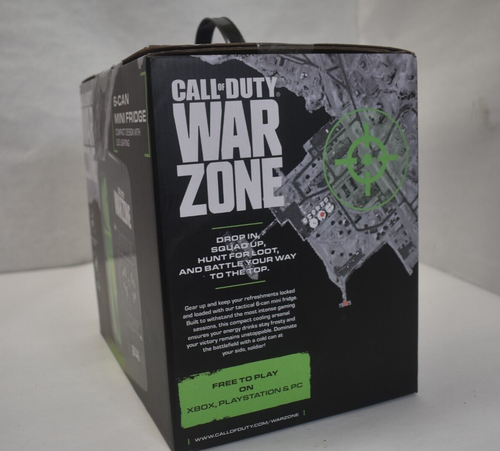 Call Of Duty War Zone Gulag 6 Can Black Mini Fridge Refrigerator With ...