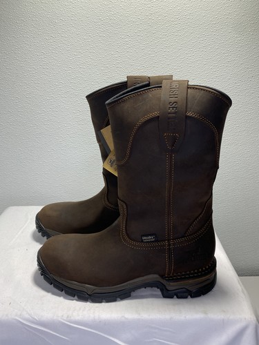 Irish Setter Two Harbors Slip On Brown Leather Comfort 11 Inch Mens ...