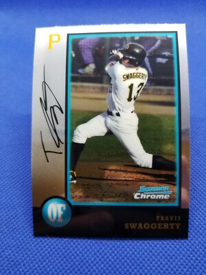 2018 Bowman Chrome TRAVIS SWAGGERTY 1998 Baseball card PITTSBURGH ...