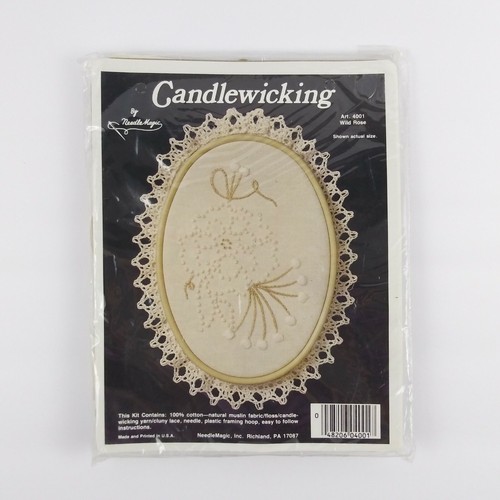 Needle Magic Candlewicking Kit 4001 Wild Rose Candlewick Needlepoint ...