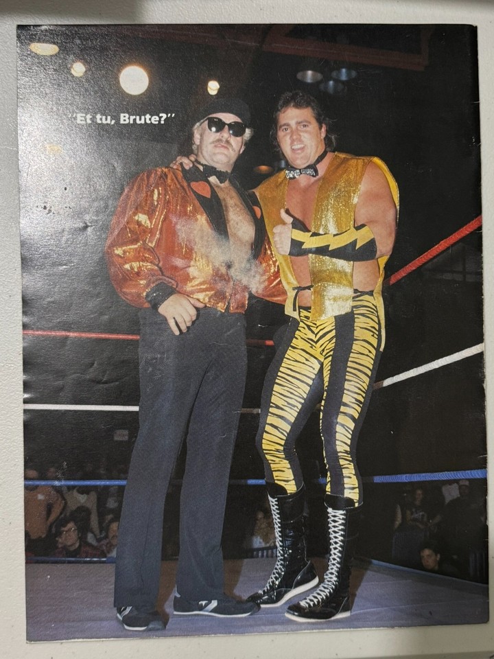 WWF Program 1984, Windham and Rotundo, Brutus Beefcake, Johnny Valiant ...