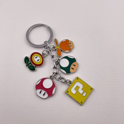 Super Mario 5 Charm Keychain | eBay