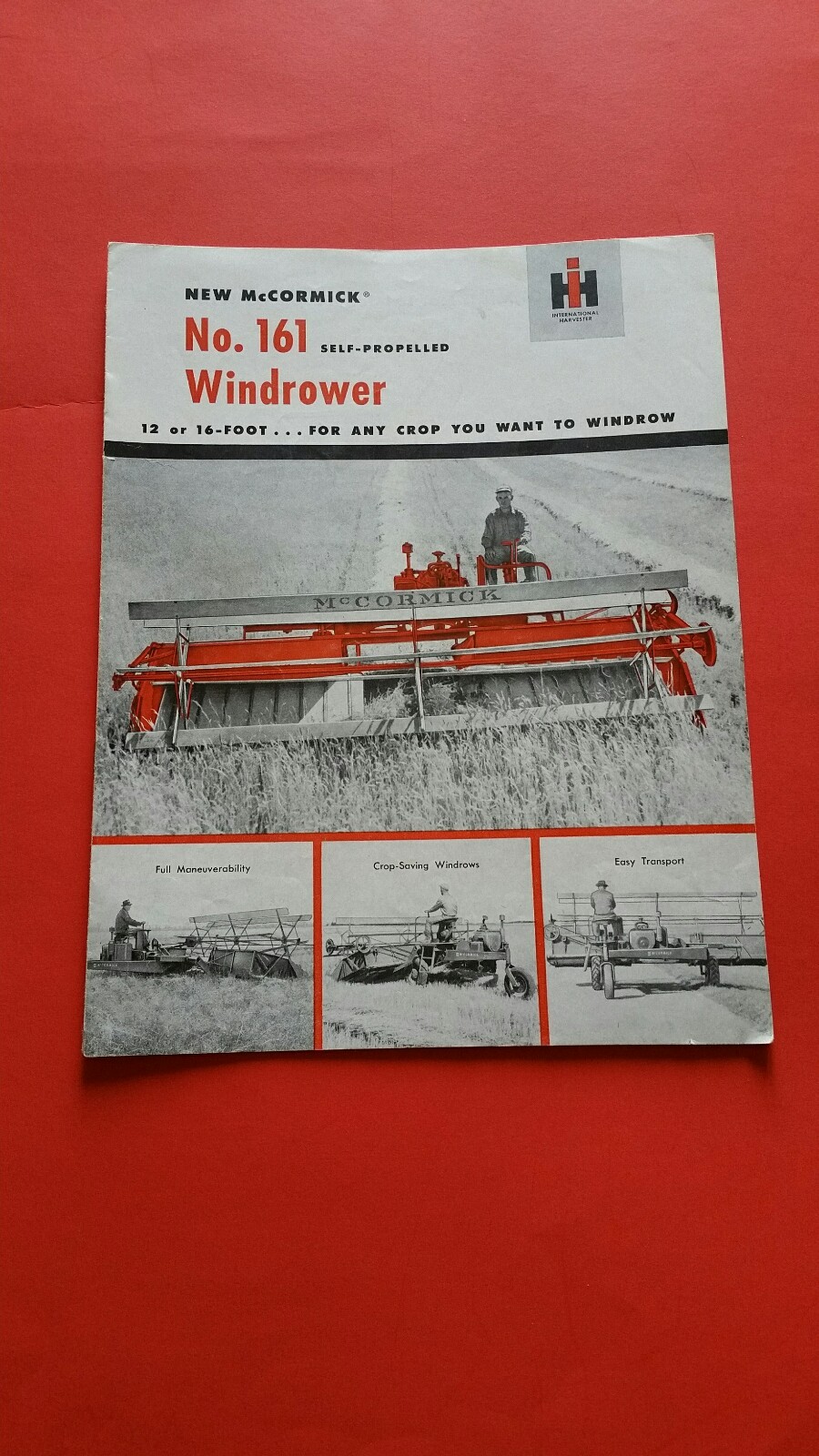IH Mccormick Self Propelled Windrower Brochure International Swather | eBay