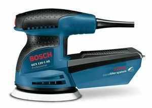 Bosch RANDOM ORBITAL SANDER GEX1251AE 125mm 250W Micro-filter system ...