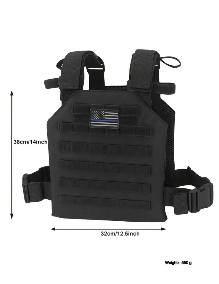 Military Light Weight Plate Carrier Vest With Patch For Adults | eBay