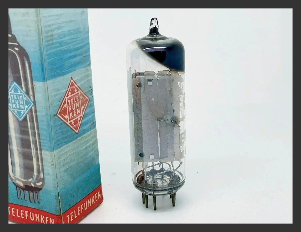 NOS Telefunken EM84 6FG6 Tested Indicator Bar Magic Eye Radio Vacuum ...