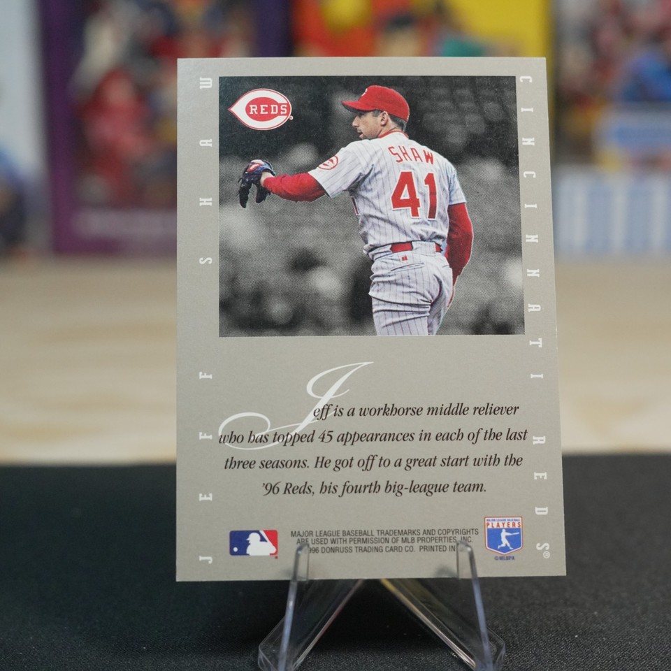 1996 LEAF SIGNATURE SERIES JEFF SHAW AUTO ON-CARD CINCINNATI REDS | eBay