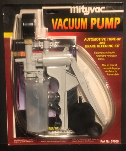 MITYVAC AUTOMOTIVE VACUUM PUMP BRAKE BLEEDING KIT P/n 07000 Mighty Vac ...