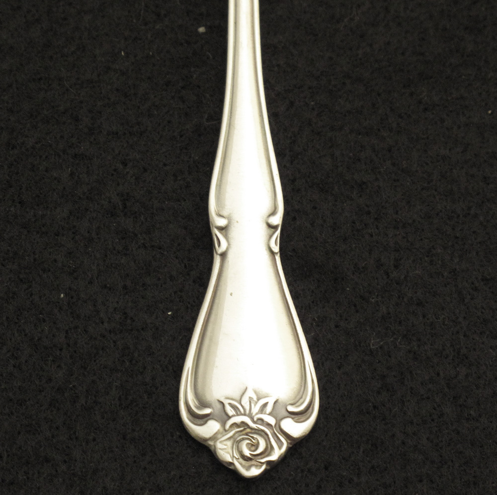 ONEIDA ARBOR ROSE TRUE ROSE STAINLESS SALAD FORKS OHSARR 552 set of six ...