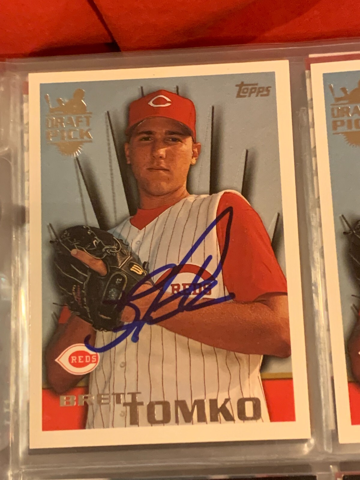 BRETT TOMKO AUTOGRAPHED SIGNED 1996 TOPPS DRAFT PICK CARD REDS COA | eBay
