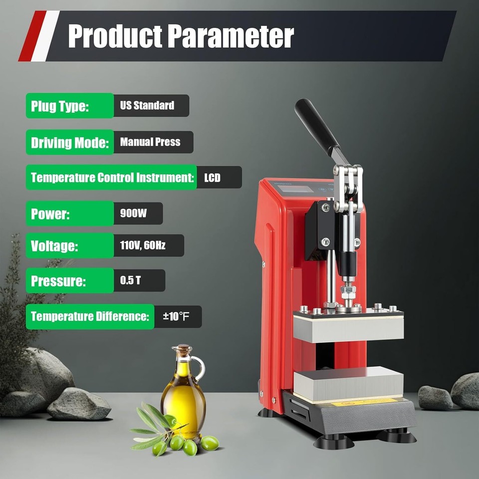 Heat Press Machine 900W Mini Manual Heat Presser Heavy Duty Hot Press ...