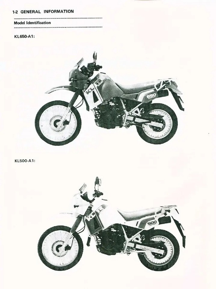 Kawasaki KLR500 KLR650 KLR 500 650 Workshop Service Repair Manual ...